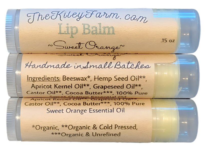 The Kiley Farm Lip Balm - Sweet Orange – The Oil Tap Online